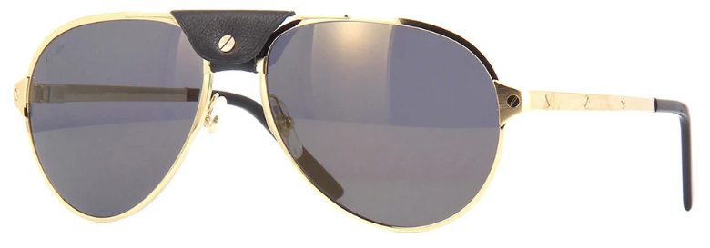 Cartier CT0034S 014 Aviator Polarized Sunglasses