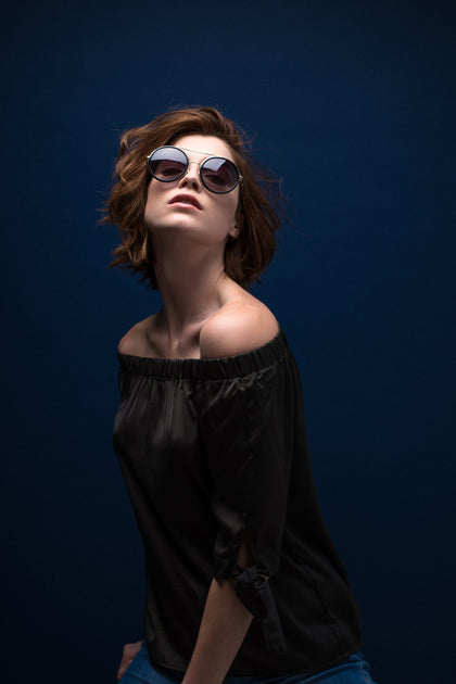 Gucci GG0061S W Round Women’s Sunglasses | Gold/Black/Grey | Free Shipping