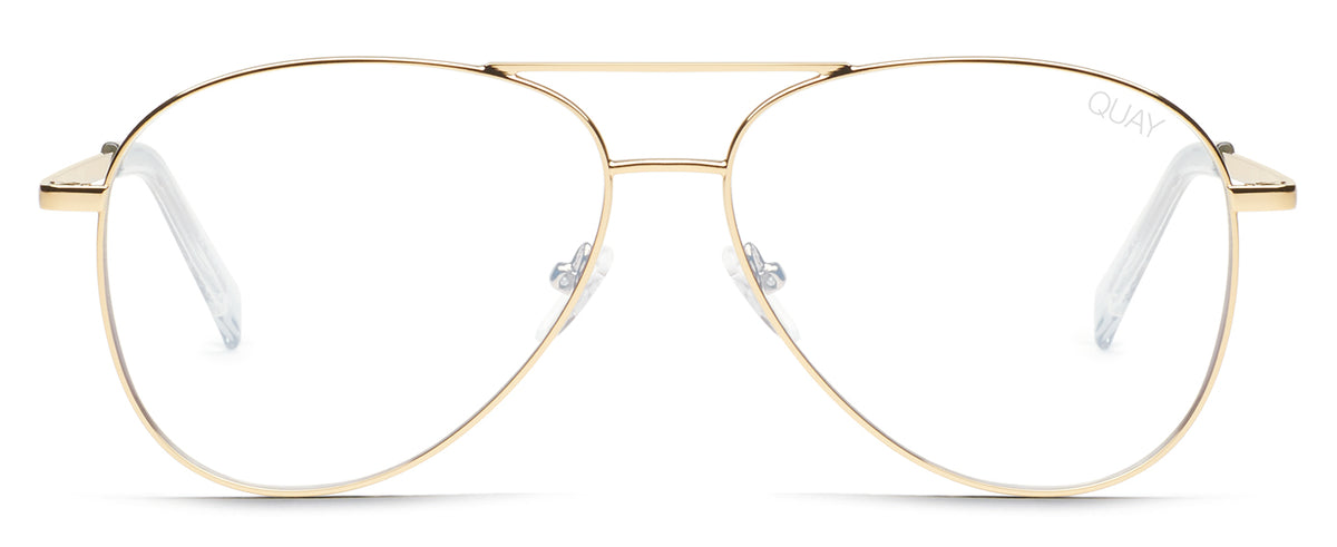 Quay Blue Block Still Standing Aviator Sunglasses