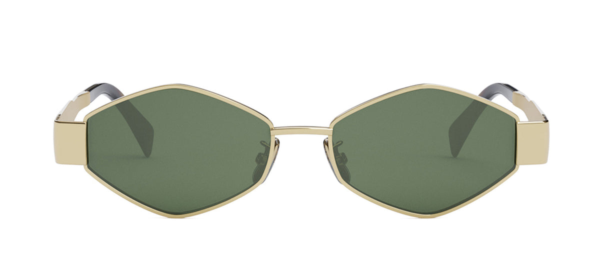 Celine METAL TRIOMPHE CL 40254U 30N Geometric Sunglasses