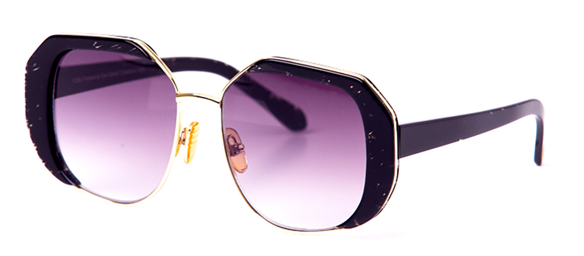 FUBU Frames Fifth Ave Black Geometric Sunglasses