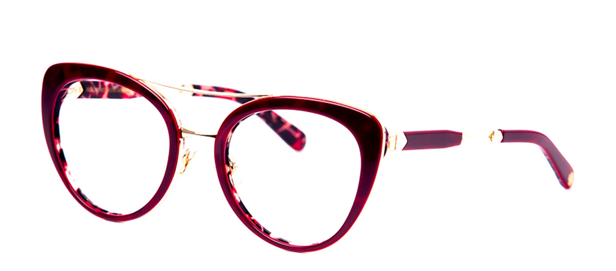 FUBU Frames Montauk Burgundy Oval Blue Light Eyeglasses